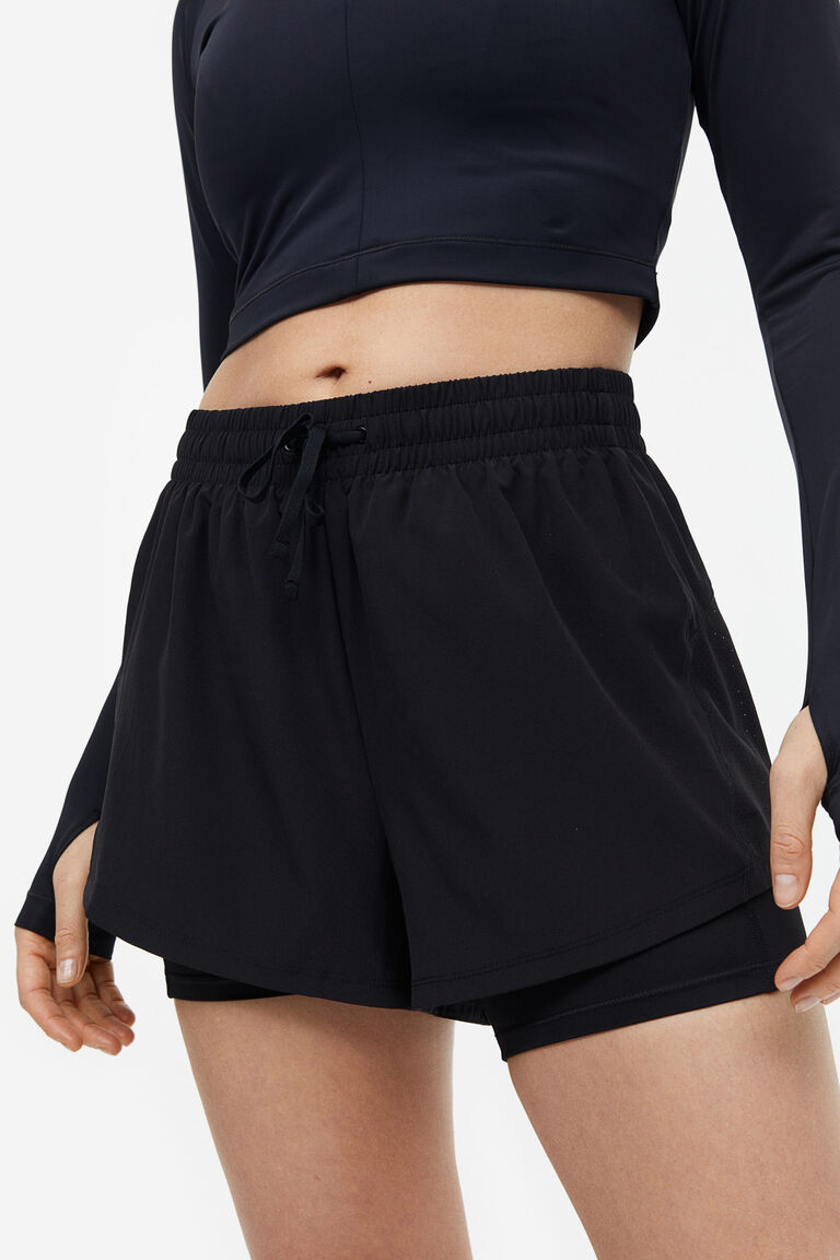 DryMove™ Double-layered running shorts