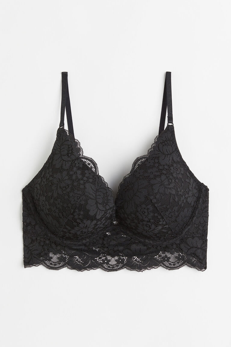 Lace super push-up bralette