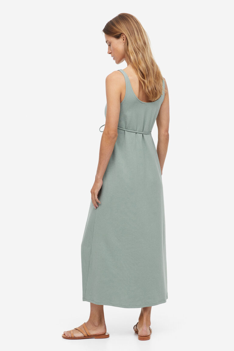 MAMA Calf-length cotton dress