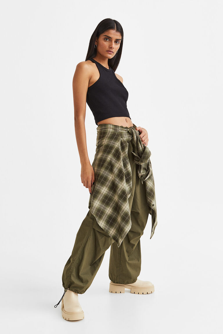 Oversized flannel shirt