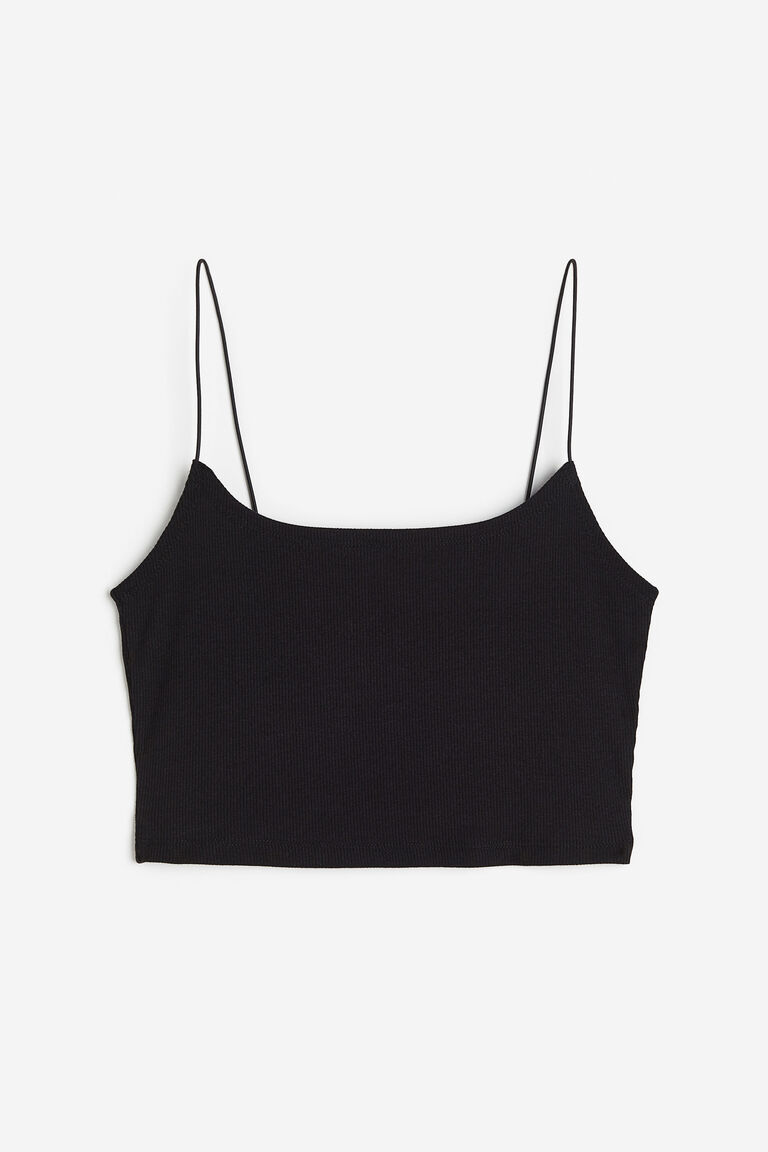 Cropped strappy top