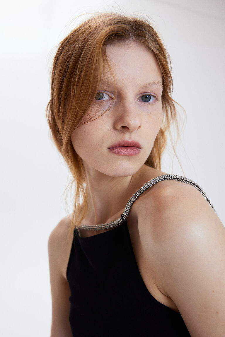 Rhinestone-strap body