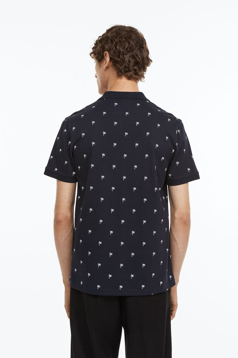 Slim Fit Patterned polo shirt