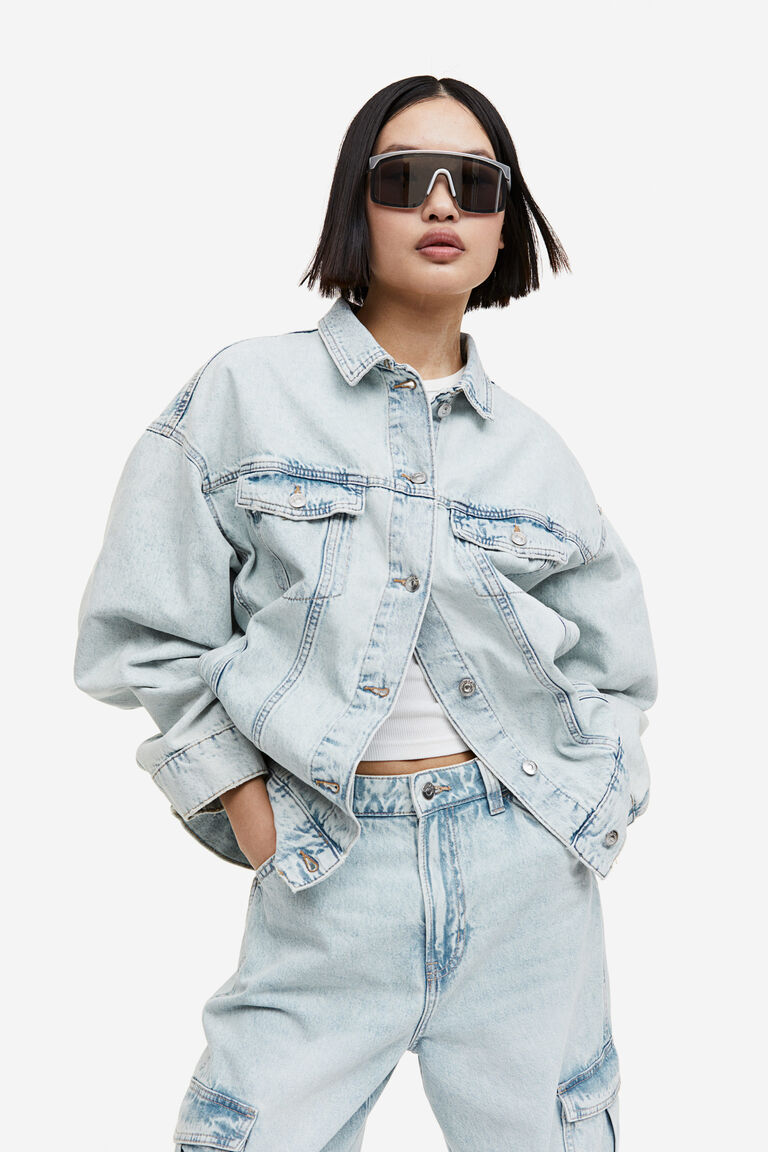 Oversized denim jacket
