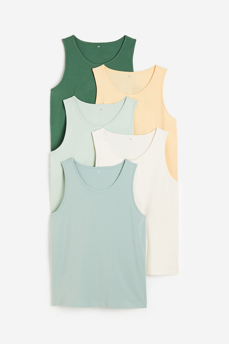 5-pack vest tops Regular Fit