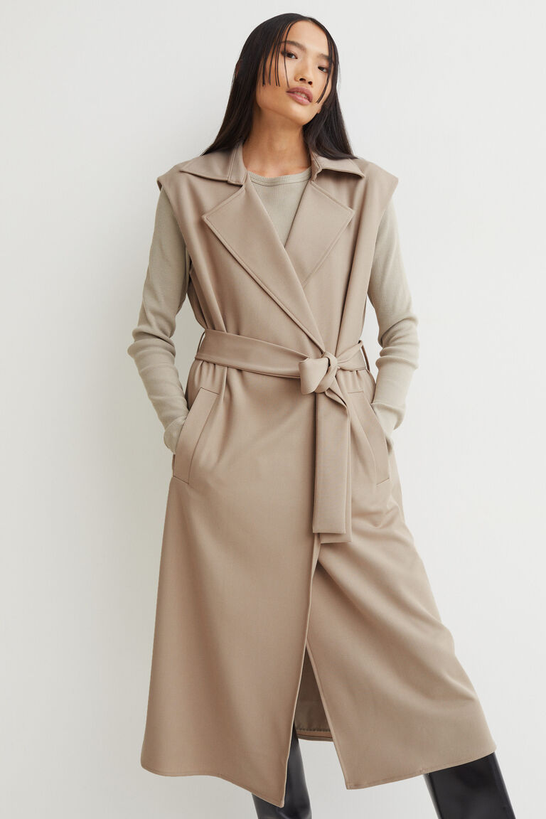 Knee-length jacket dress