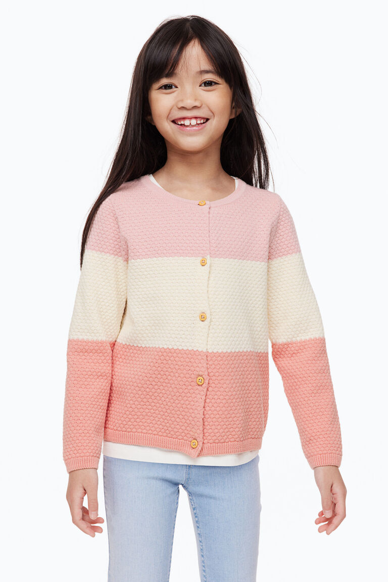 Textured-knit cotton cardigan Textured-knit cotton cardigan