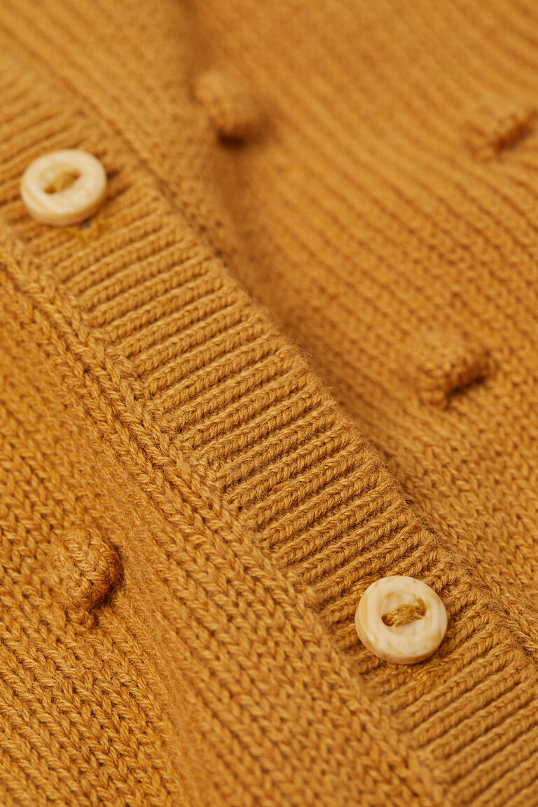 Textured-knit cardigan