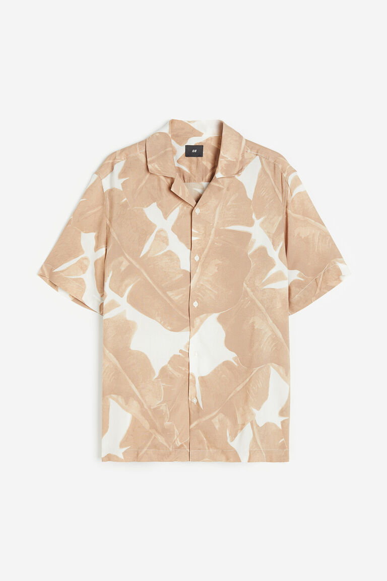 Patterned resort shirt