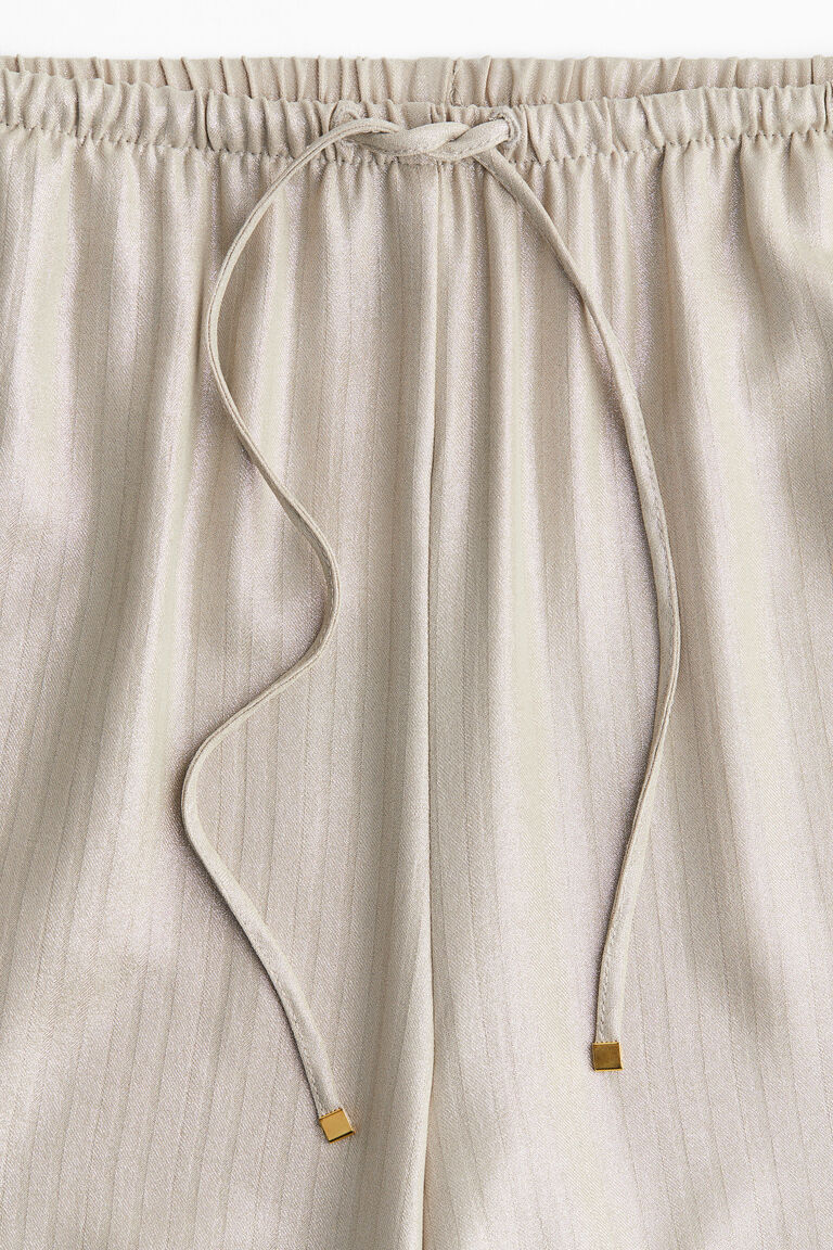 Wide drawstring trousers