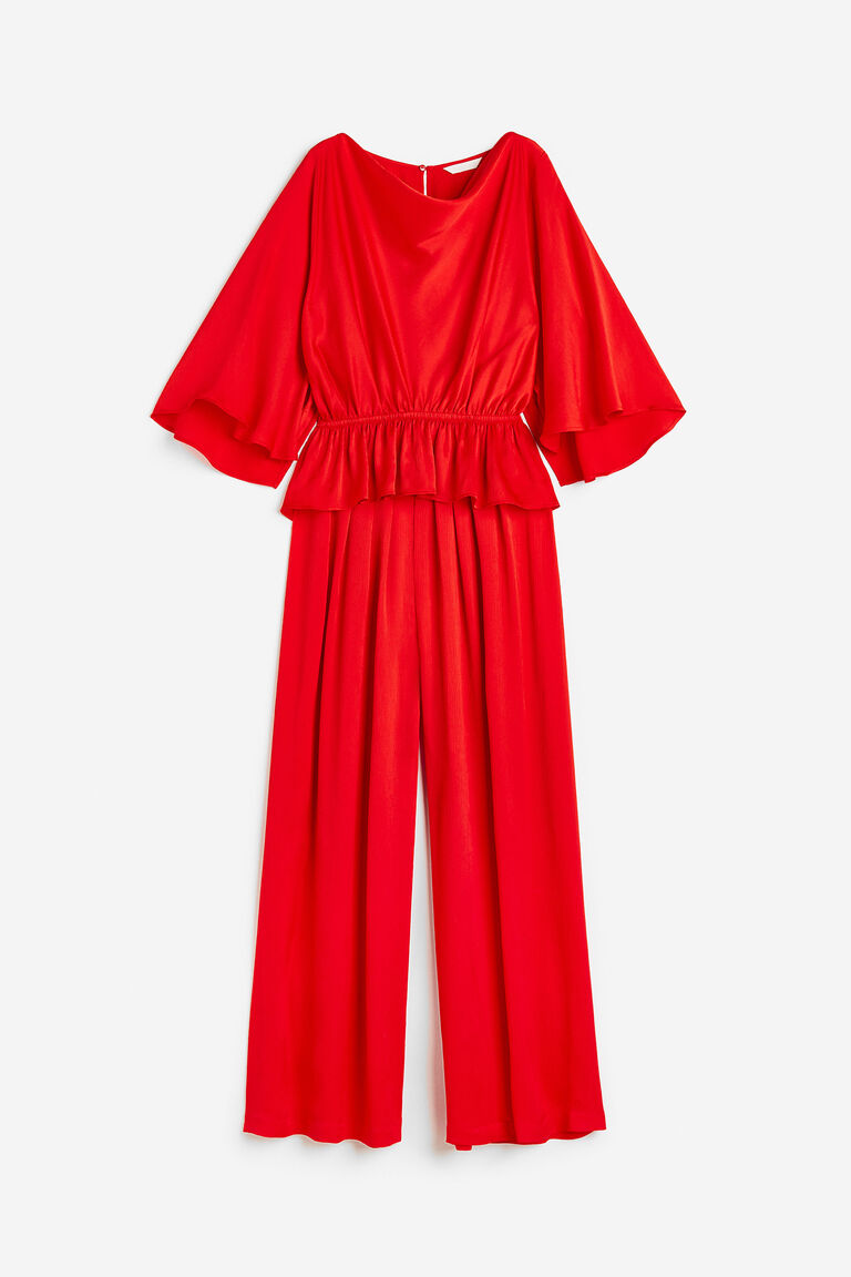 Crêpe-weave jumpsuit