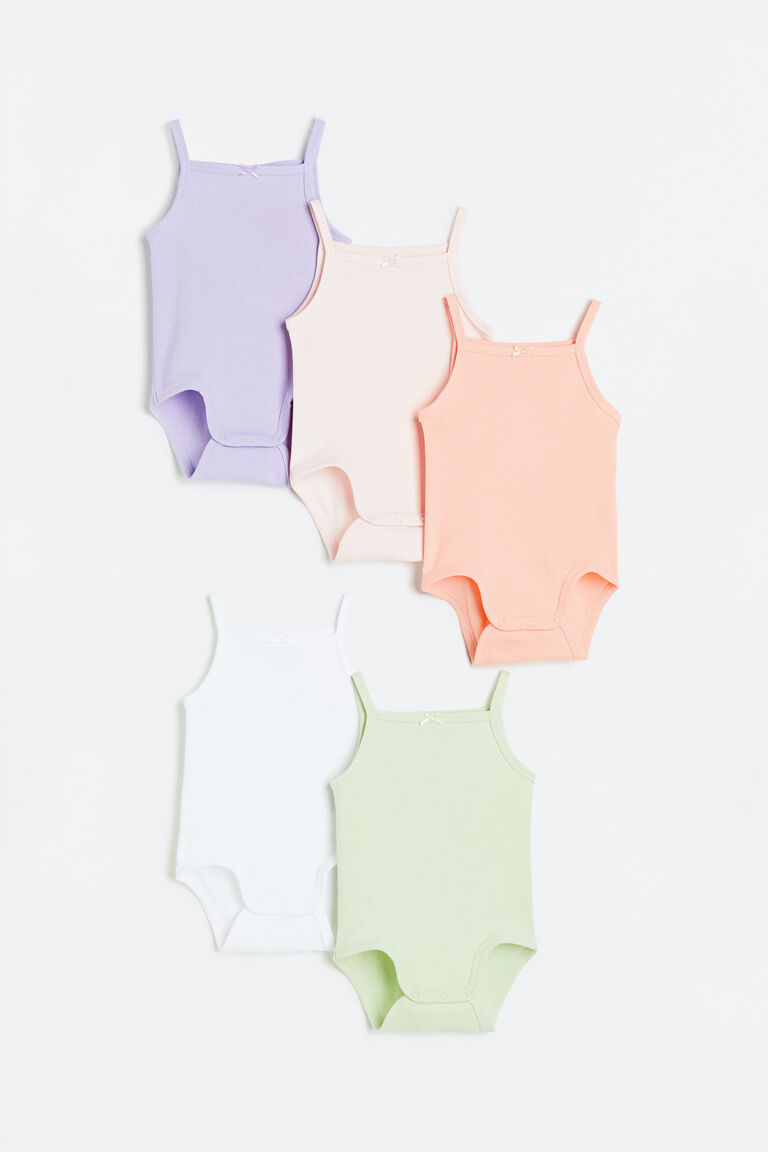 5-pack cotton bodysuits