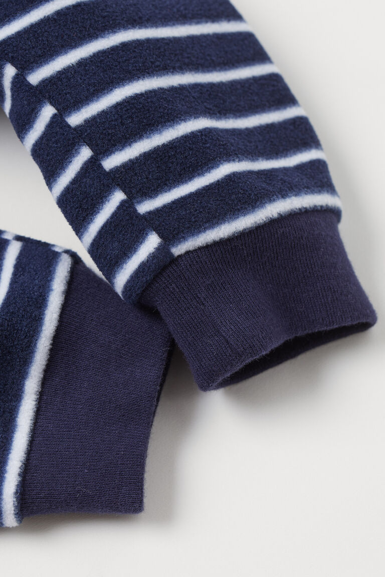 Patterned fleece pyjamas