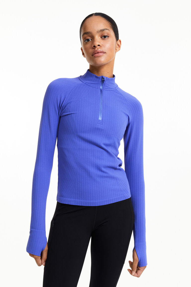 DryMove™ Seamless Zip-top sports top