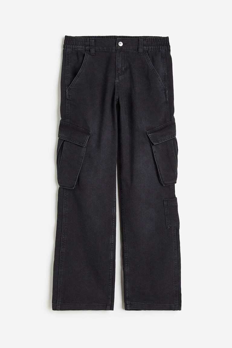 Straight Low Cargo Jeans