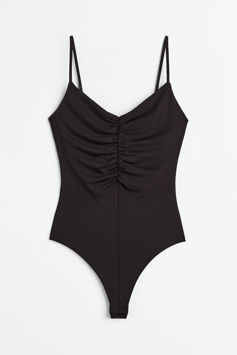 Gathered thong body