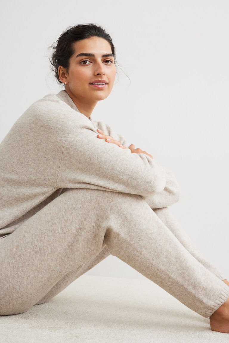 Fine-knit joggers