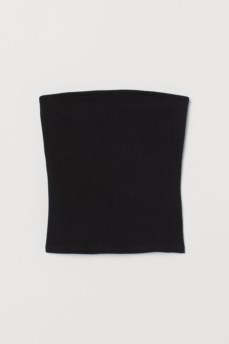 Ribbed tube top