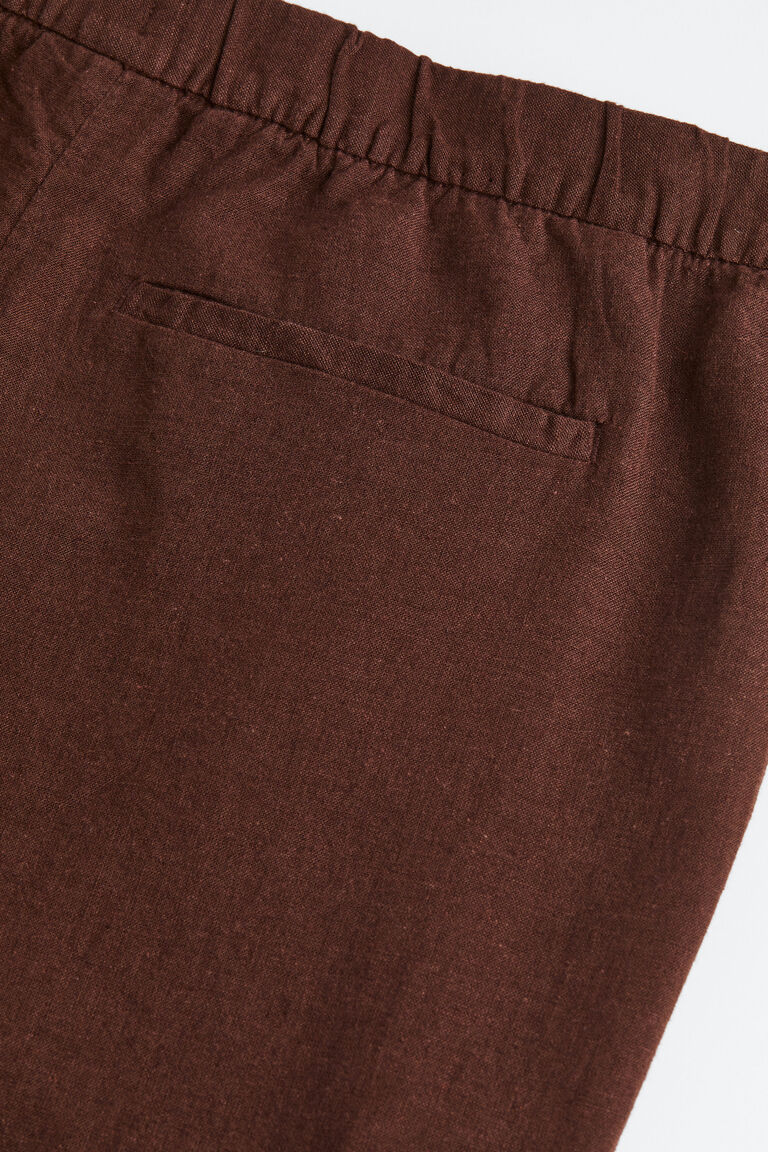 Regular Fit Linen-blend trousers