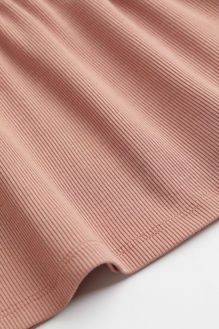 Ribbed cotton jersey dress