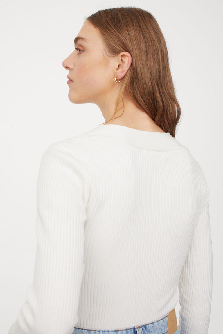 Rib-knit jumper