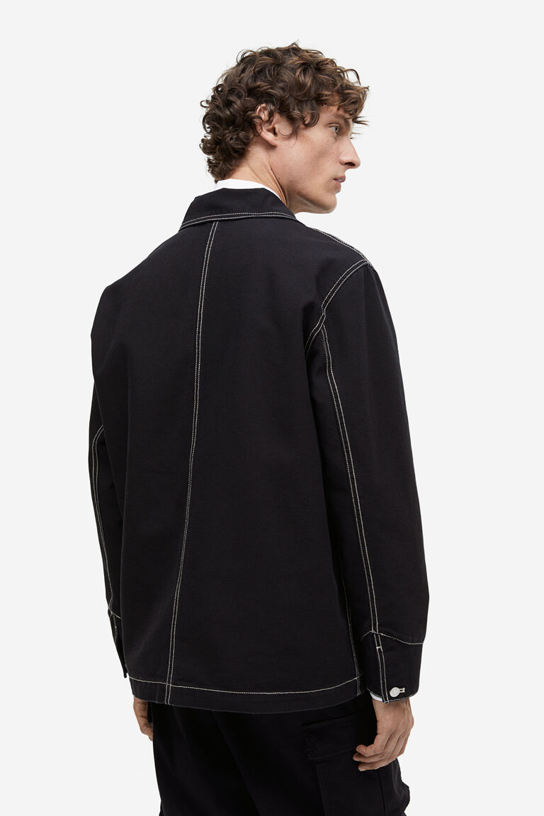 Regular Fit Cotton canvas shacket