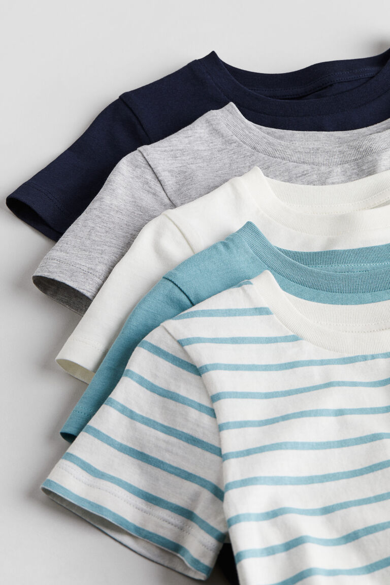 5-pack cotton T-shirts