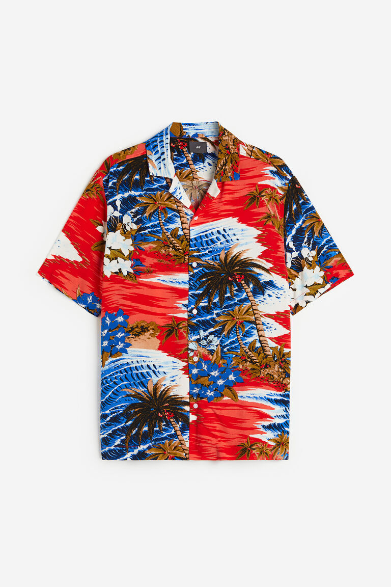 Patterned resort shirt