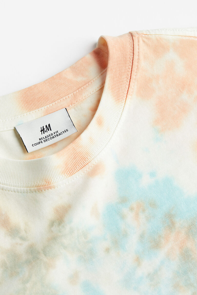 Relaxed Fit Patterned cotton T-shirt