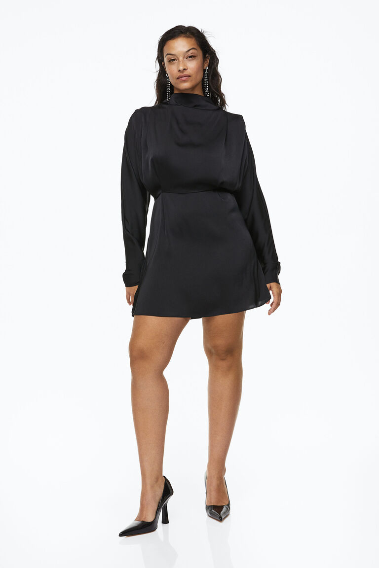 Dolman-sleeved dress