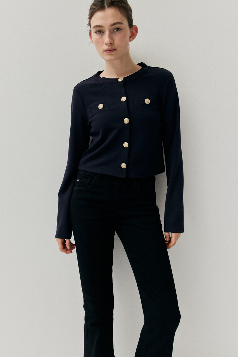 Textured cardigan