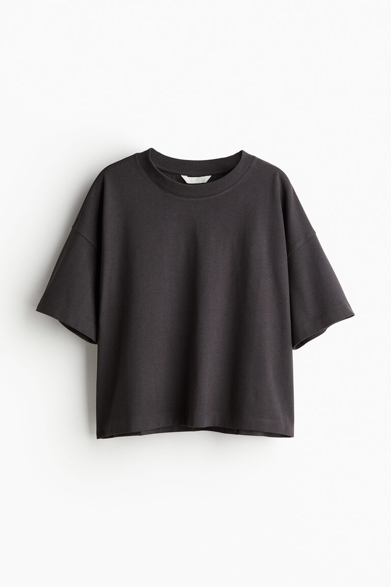 Boxy-style cotton T-shirt
