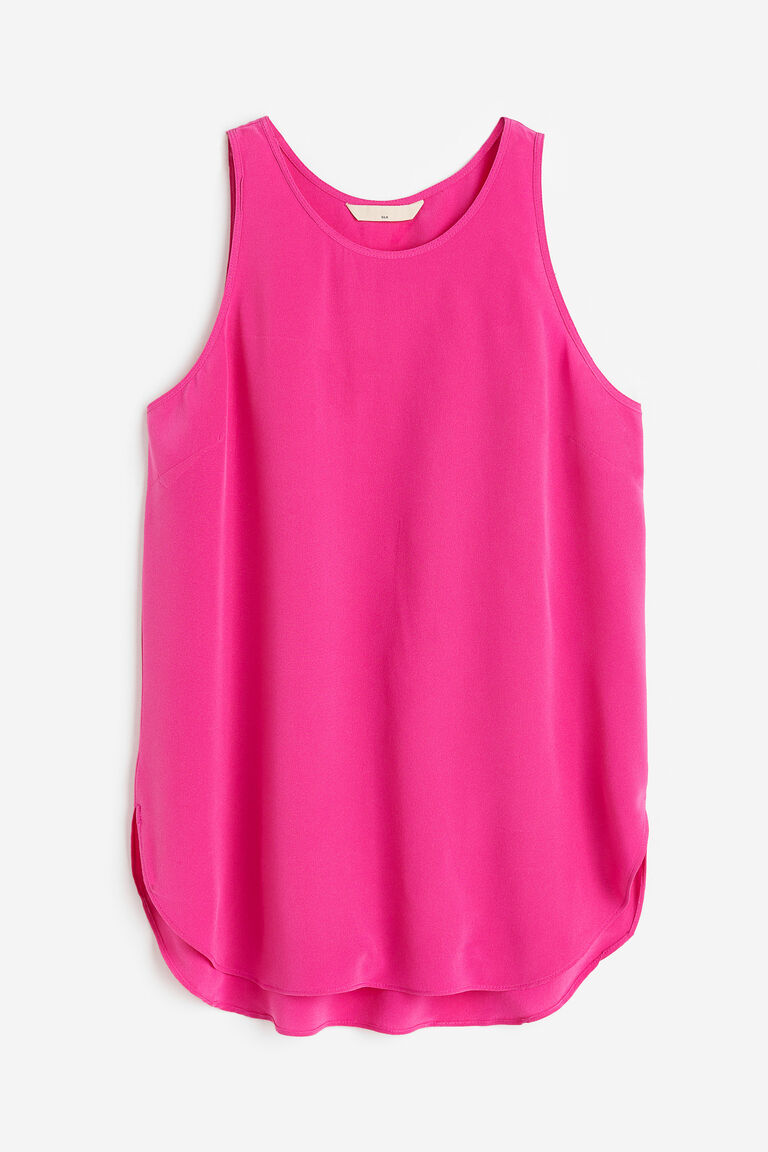 Silk crêpe top