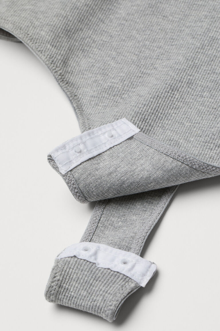 Ribbed jersey thong body