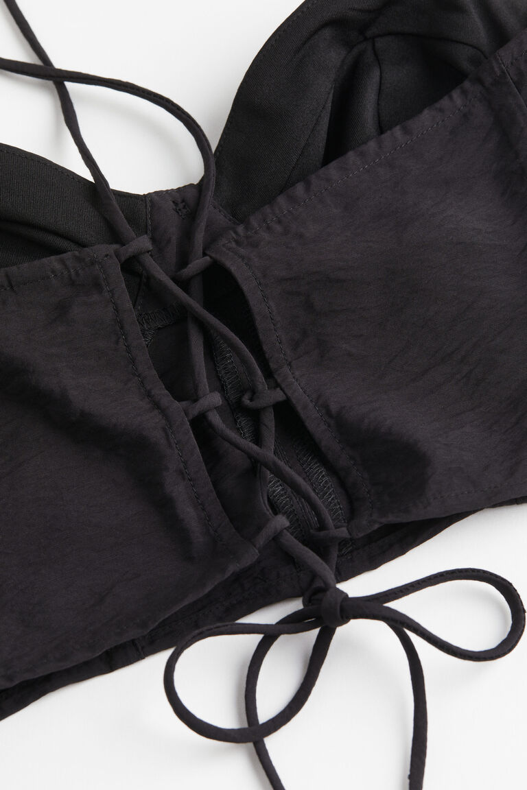 Cropped bustier top