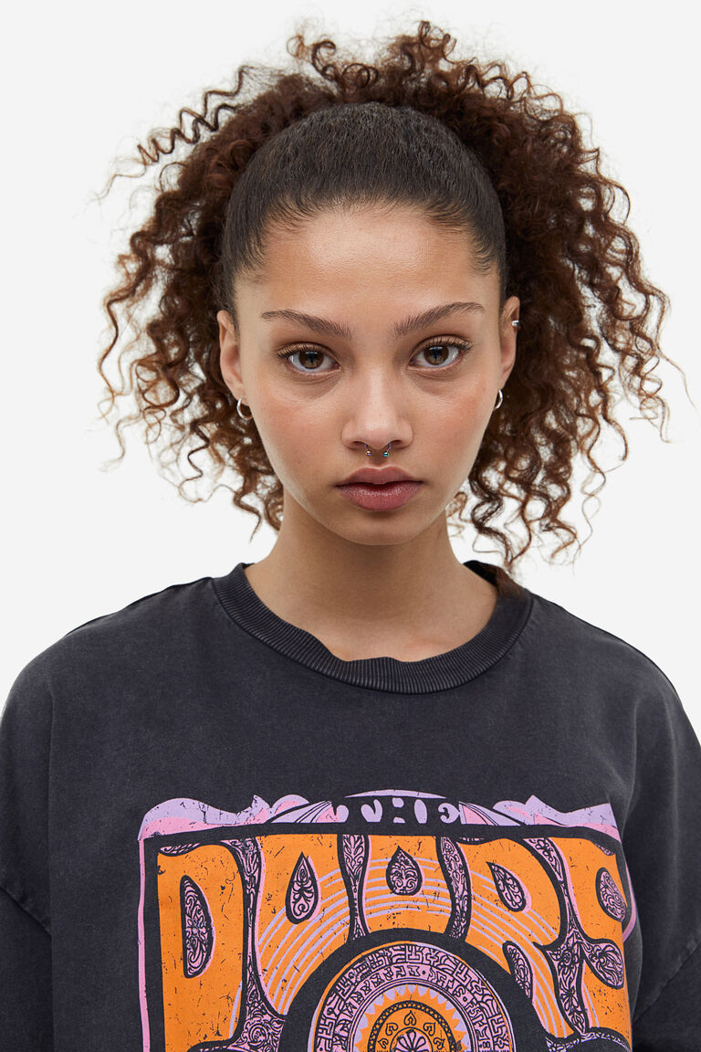 Oversized printed T-shirt