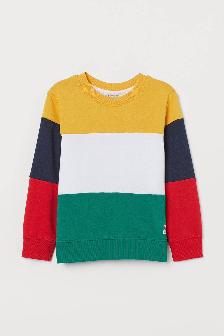 Block-coloured sweatshirt