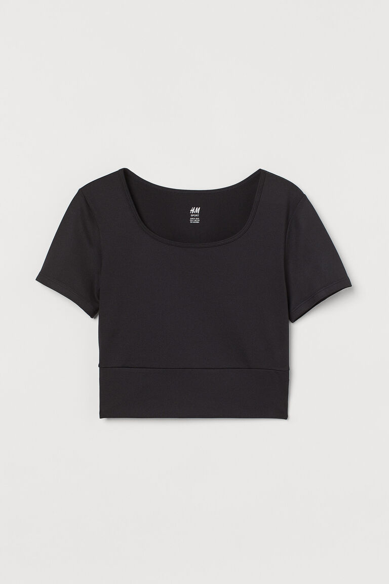 Cropped sports top