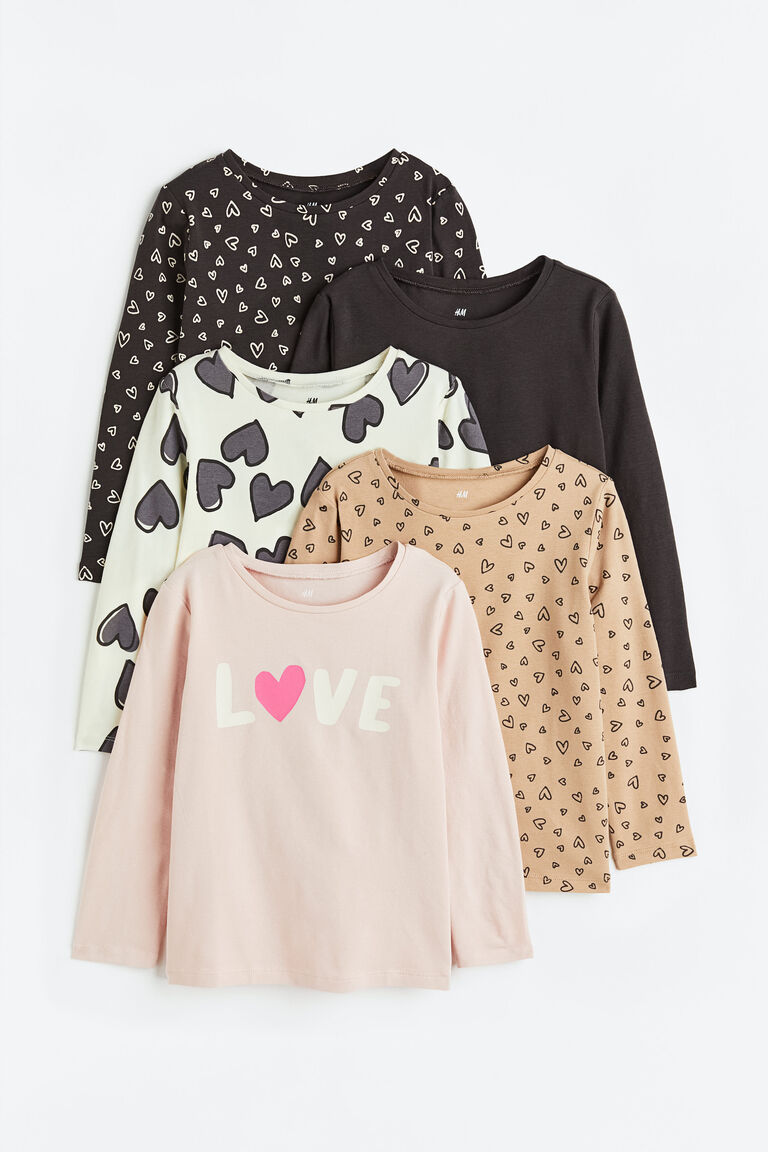 5-pack jersey tops