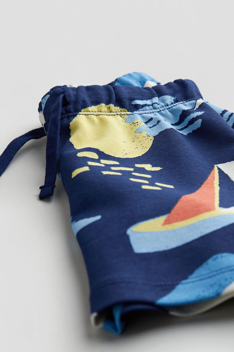 Printed sweatshorts