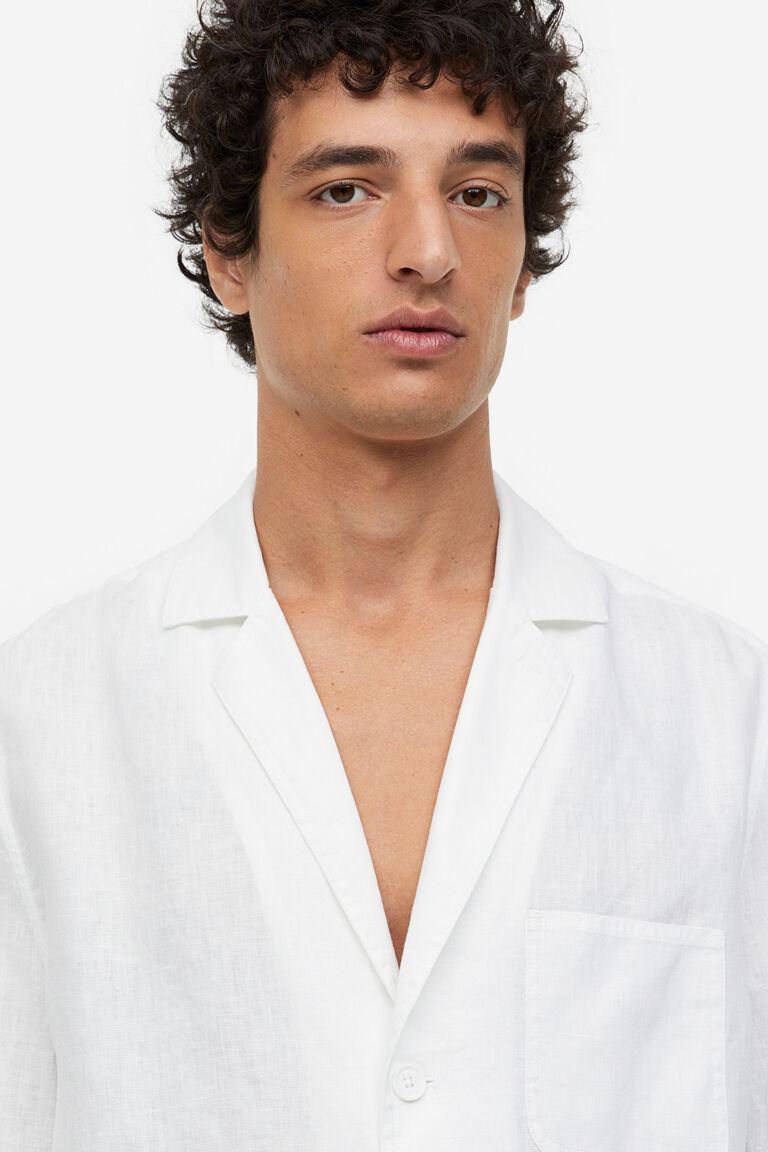 Regular Fit Unconstructed linen jacket