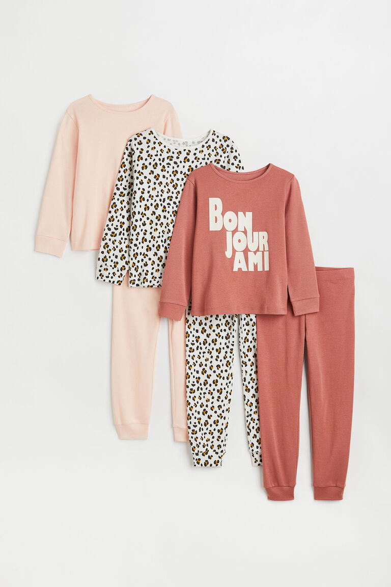 3-pack jersey pyjamas