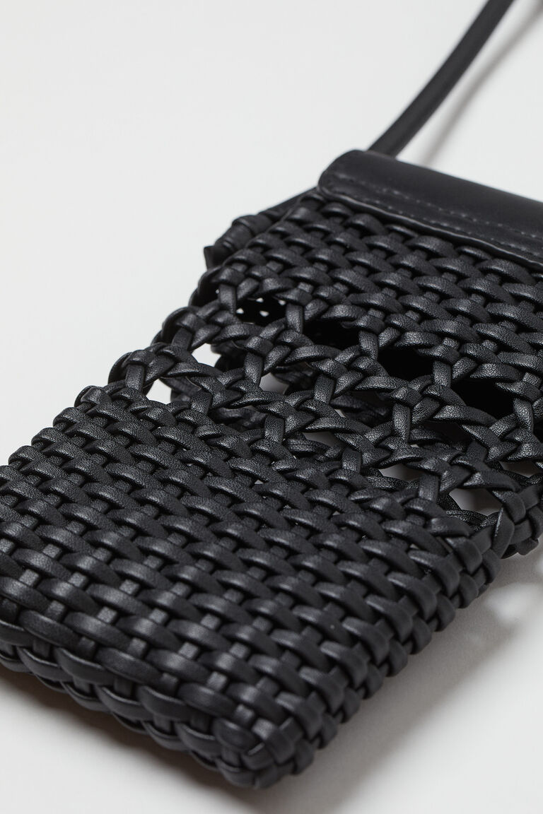 Braided mobile phone bag