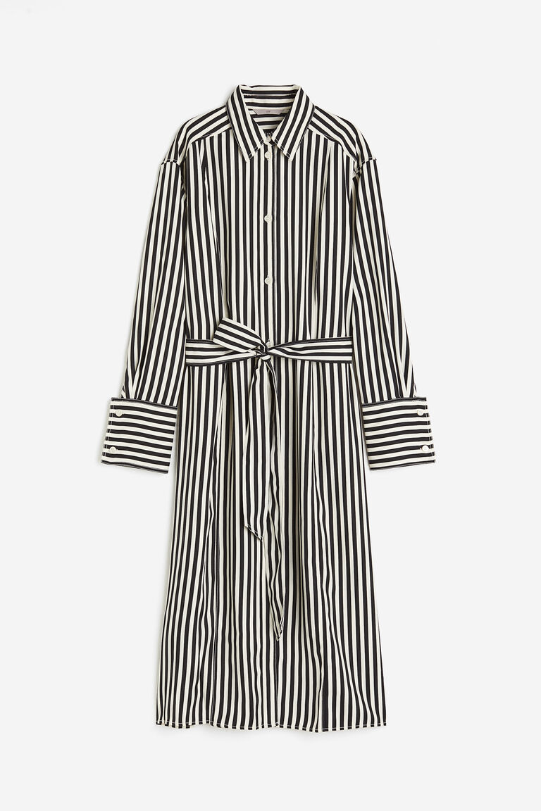 Tie Belt Shirt Dress