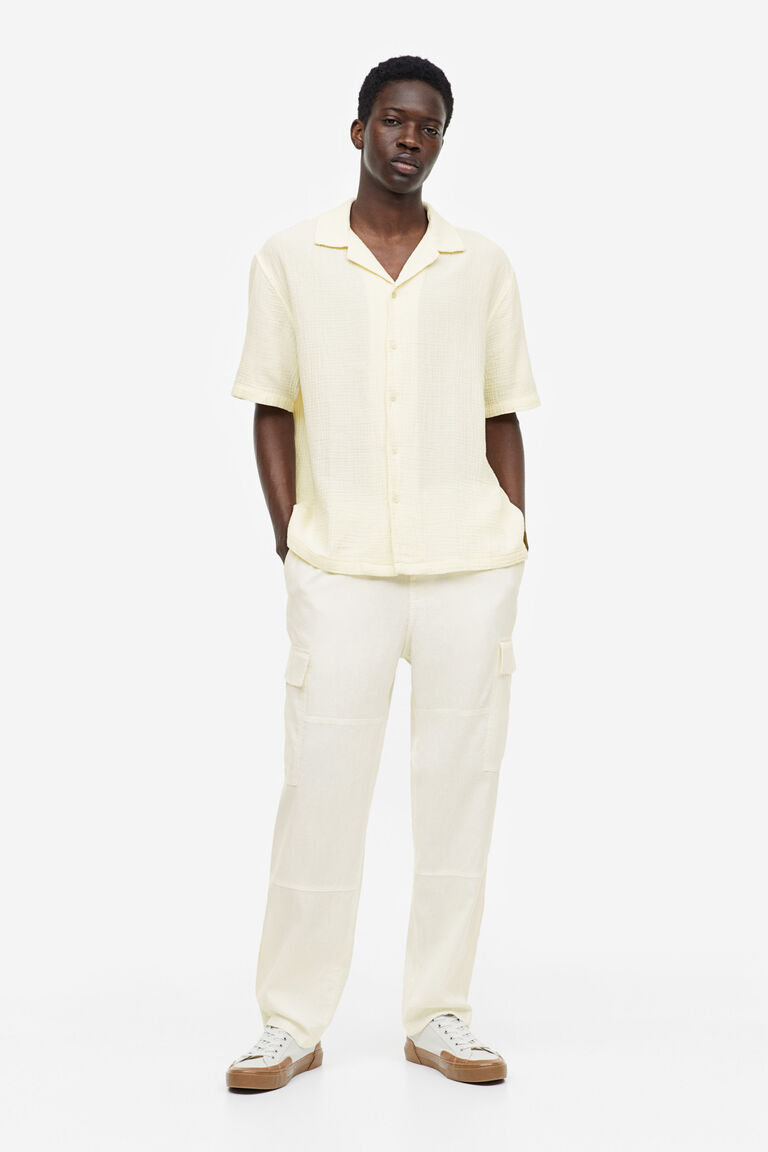 Regular Fit Muslin resort shirt