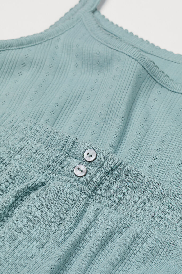 Pointelle jersey pyjamas