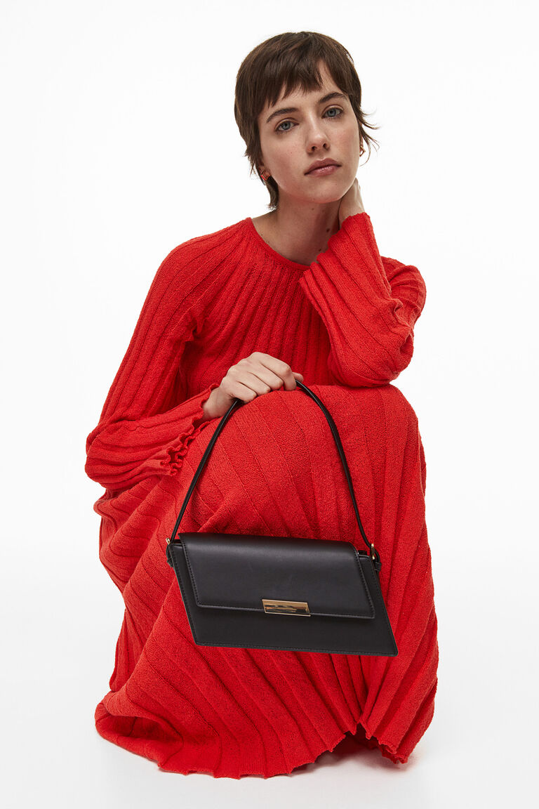 Asymmetrical shoulder bag