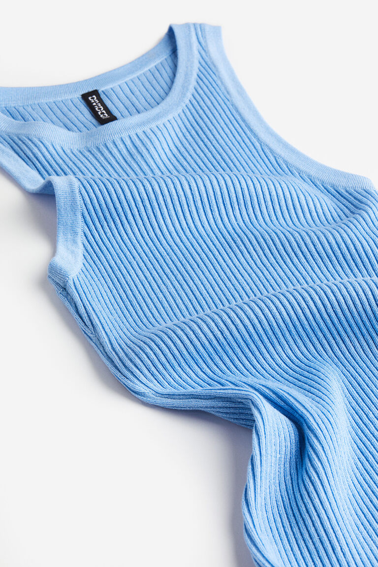 Rib-knit bodycon dress