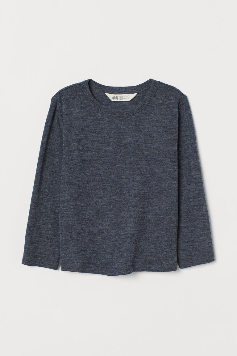 Merino wool jersey top