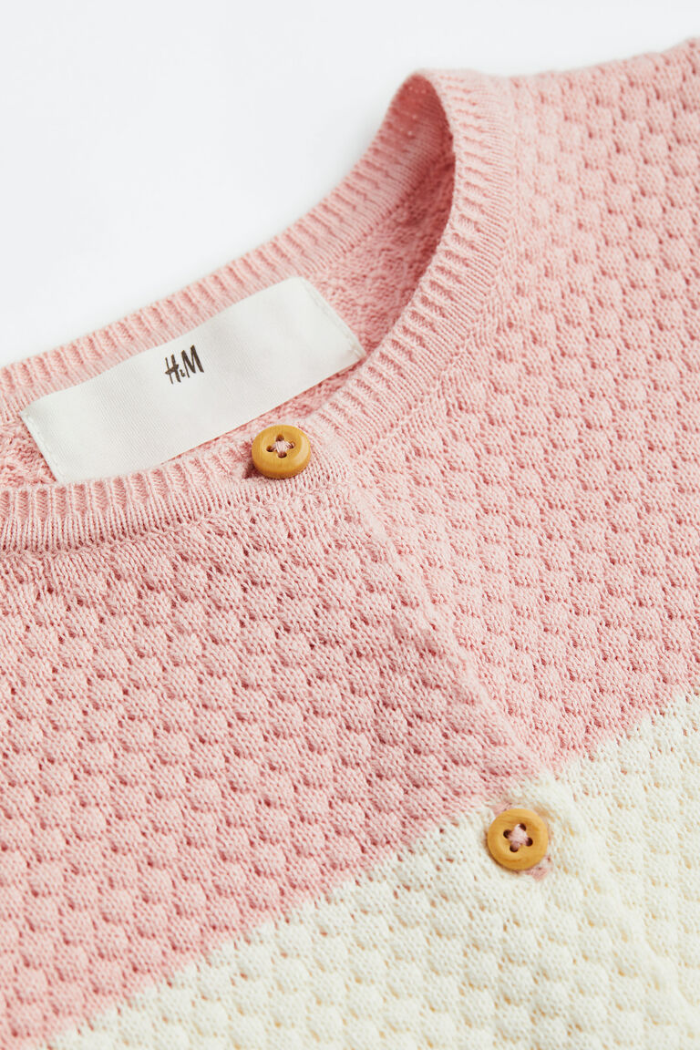 Textured-knit cotton cardigan Textured-knit cotton cardigan